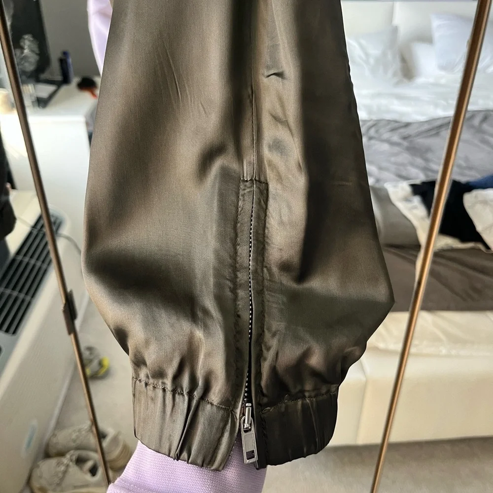 Rick Owens | Pants | Rick Owens Silk Olive Trousers It 4 | Poshmark
